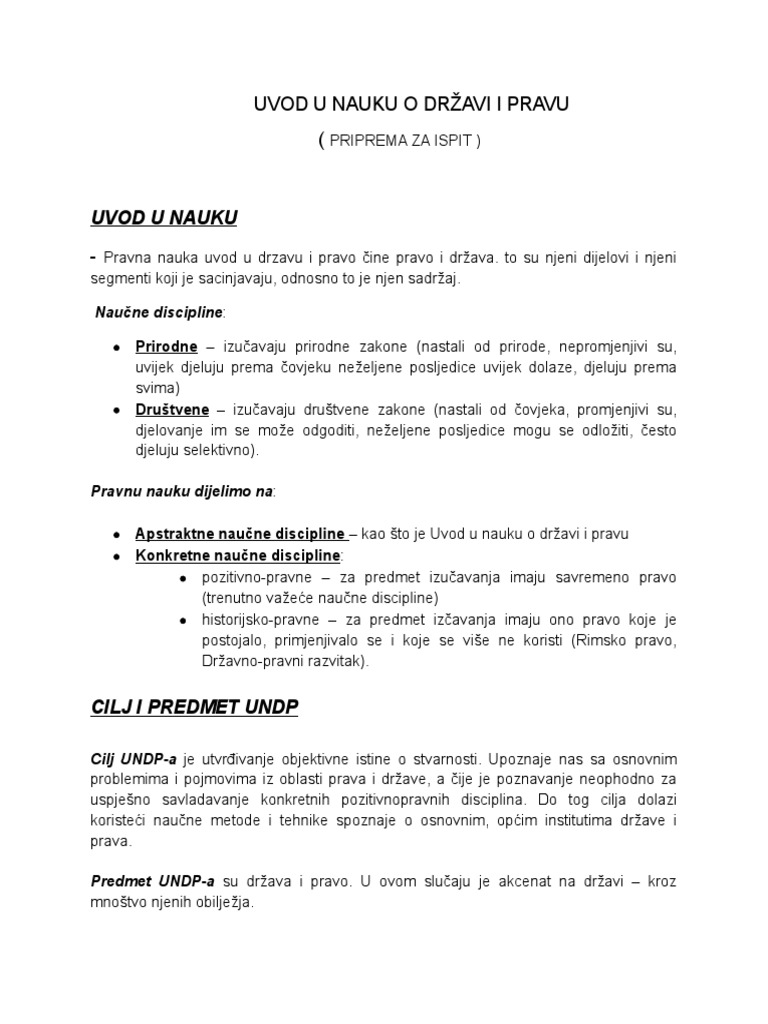 Uvod U Nauku o Državi I Pravu | PDF