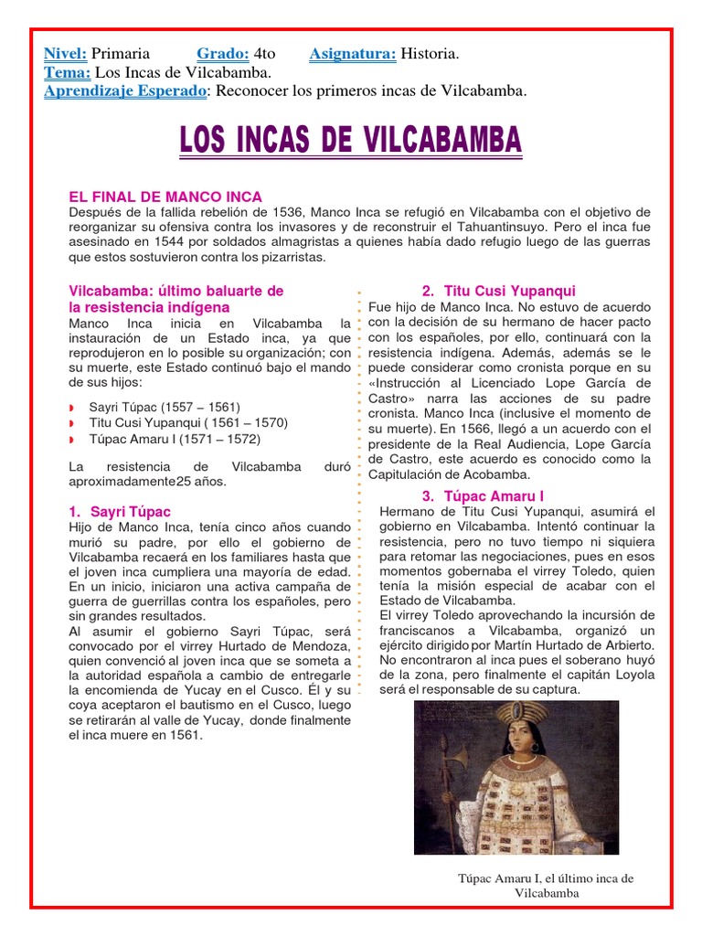 Los Incas de Vilcabamba | PDF | Conflictos | Conflictos del segundo milenio Los Incas de Vilcabamba | PDF | Conflictos | Conflictos del segundo milenio