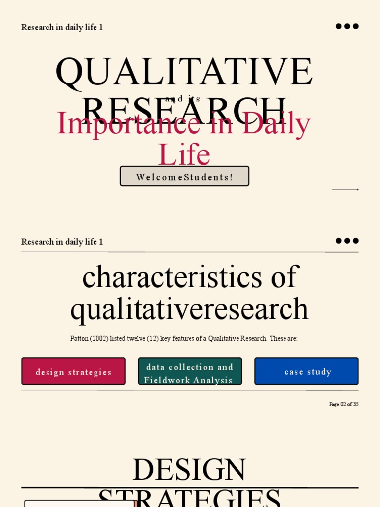 Qualitative Research for Students | PDF | Qualitative Research ...