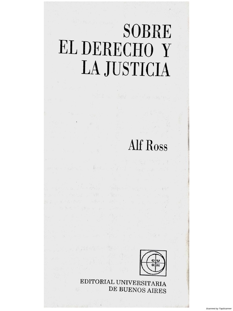 Sobre El Derecho y La Justicia - Alf Ross | PDF | Cooking, Food & Wine | Home & Garden