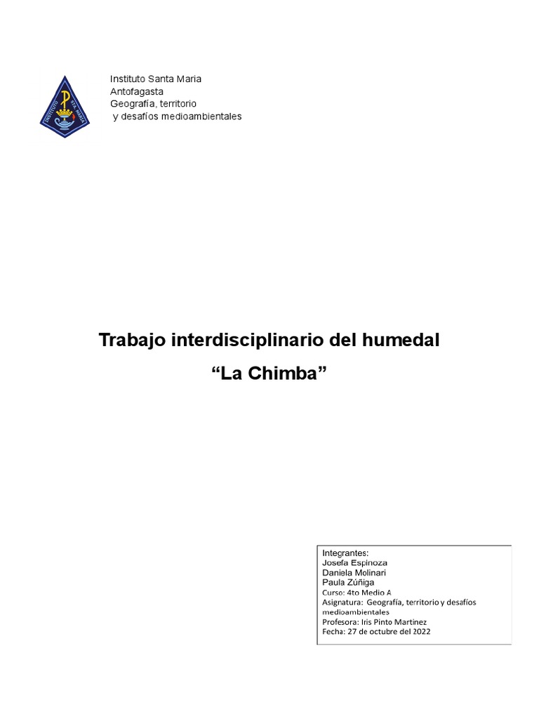 Huemdal La Chimba | PDF | Humedal | Entorno natural