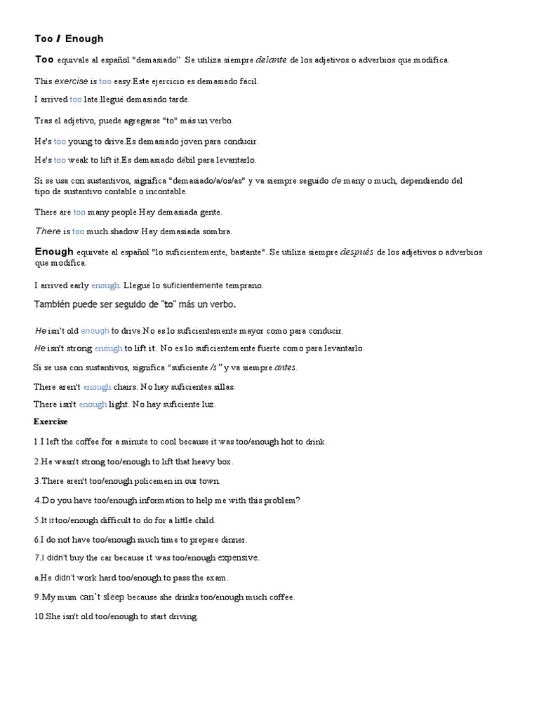 Too I Enough Theory | PDF