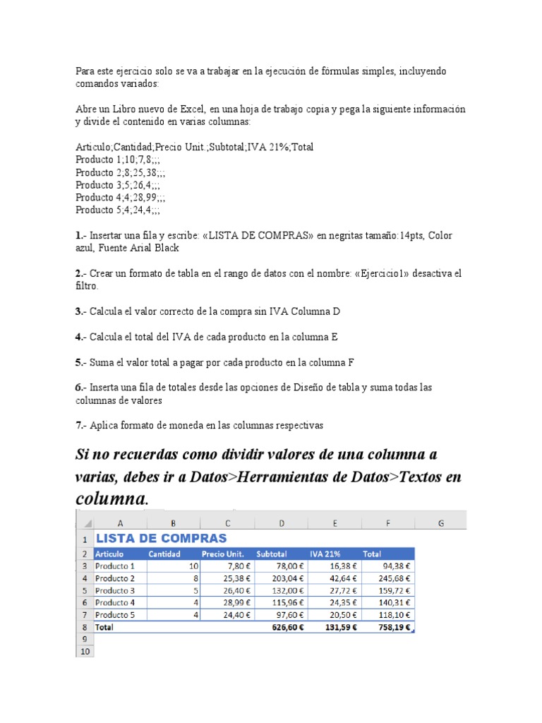 01 Ejercicio Basico | PDF