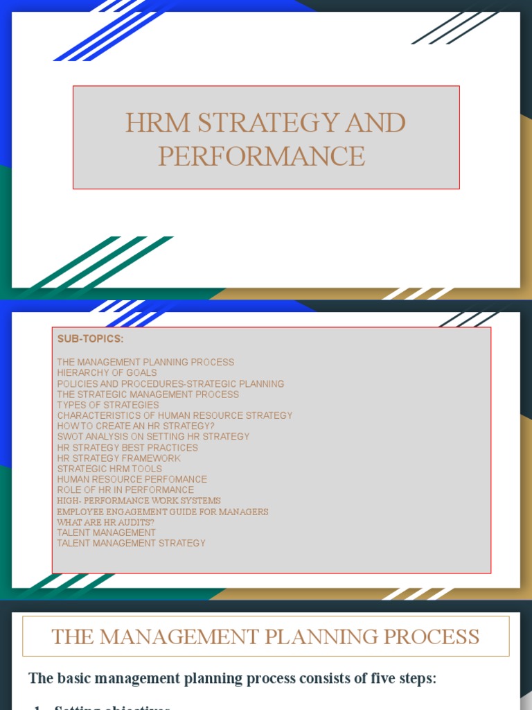 Chapter 2-HRM Strategy and Performance | PDF | Human Resource ...