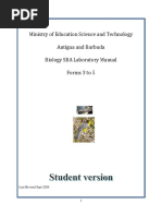 FINAL - CSEC Biology Lab Manual 2022-2024 STUDENT VERSION | PDF ...