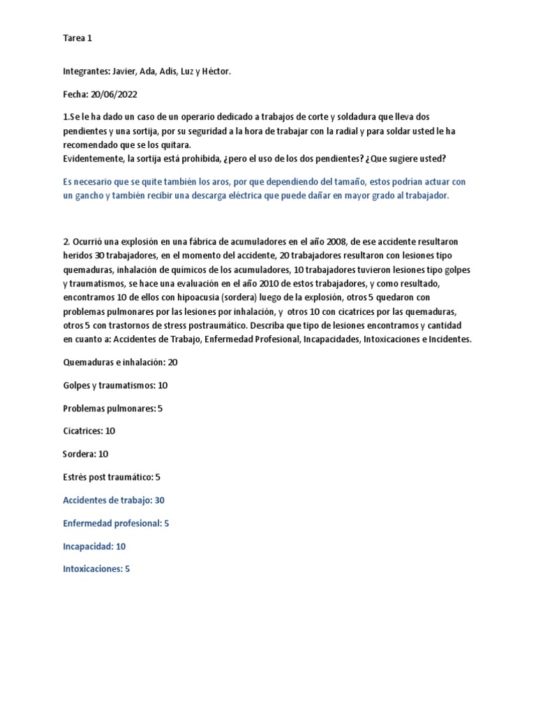 Tarea 1 20 26 2022 Ada Adis Javier Héctor Luz | PDF | Medicina CLINICA | Ciencias de la Salud