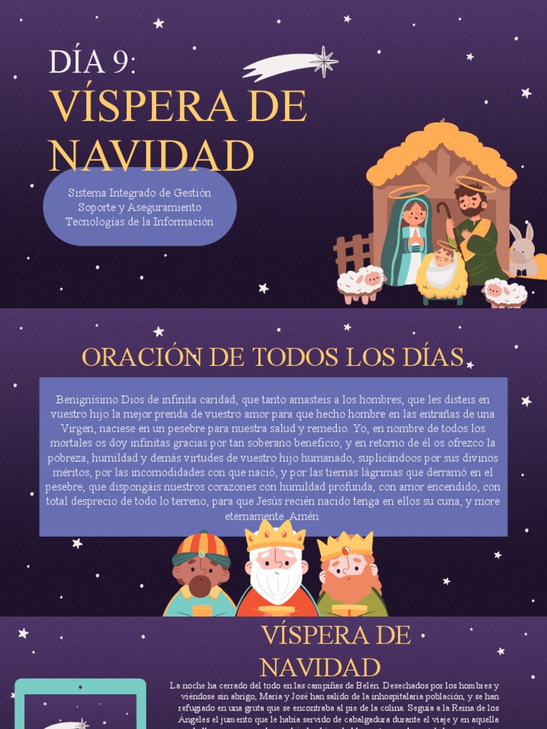 Dia 9 Vispera de Navidad | PDF | María, madre de Jesús | Oración