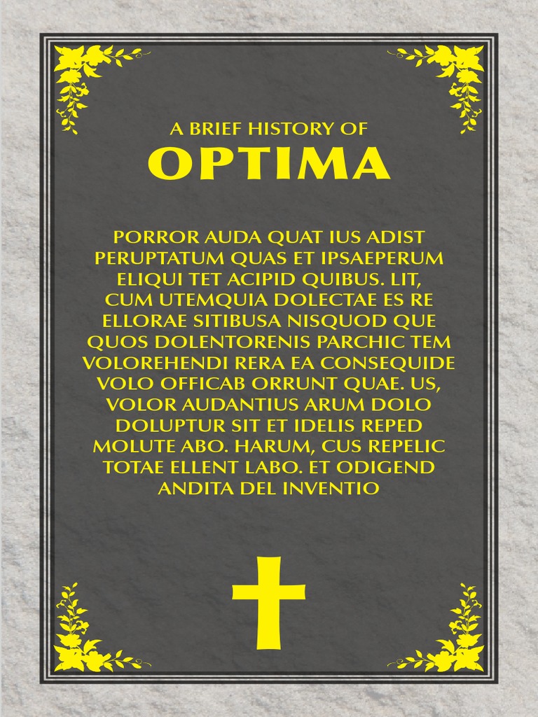 Optima Booklet | PDF