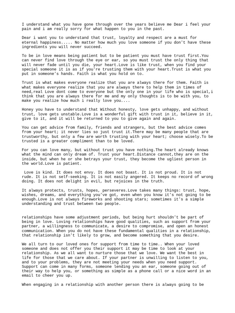 Trust FM | PDF | Love