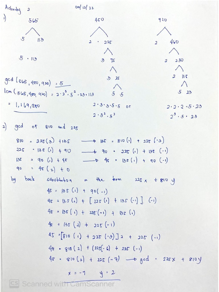 Activity 2 Number Theory | PDF