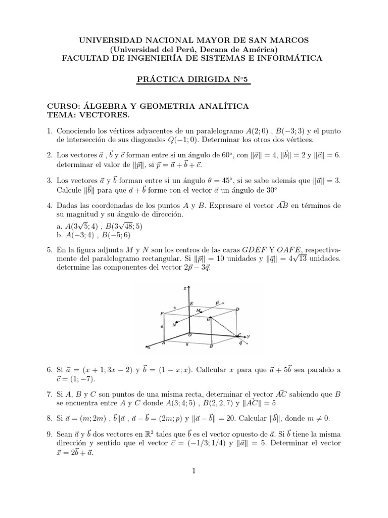 Practica 5 | PDF | Vector Euclidiano | Velocidad