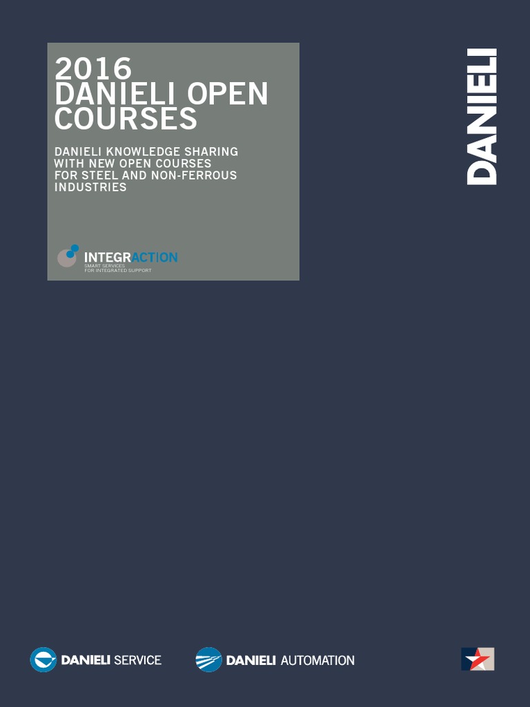 2016 Danieli Open Courses - 5ab723f71723dd339c815cd7 | PDF | Business ...
