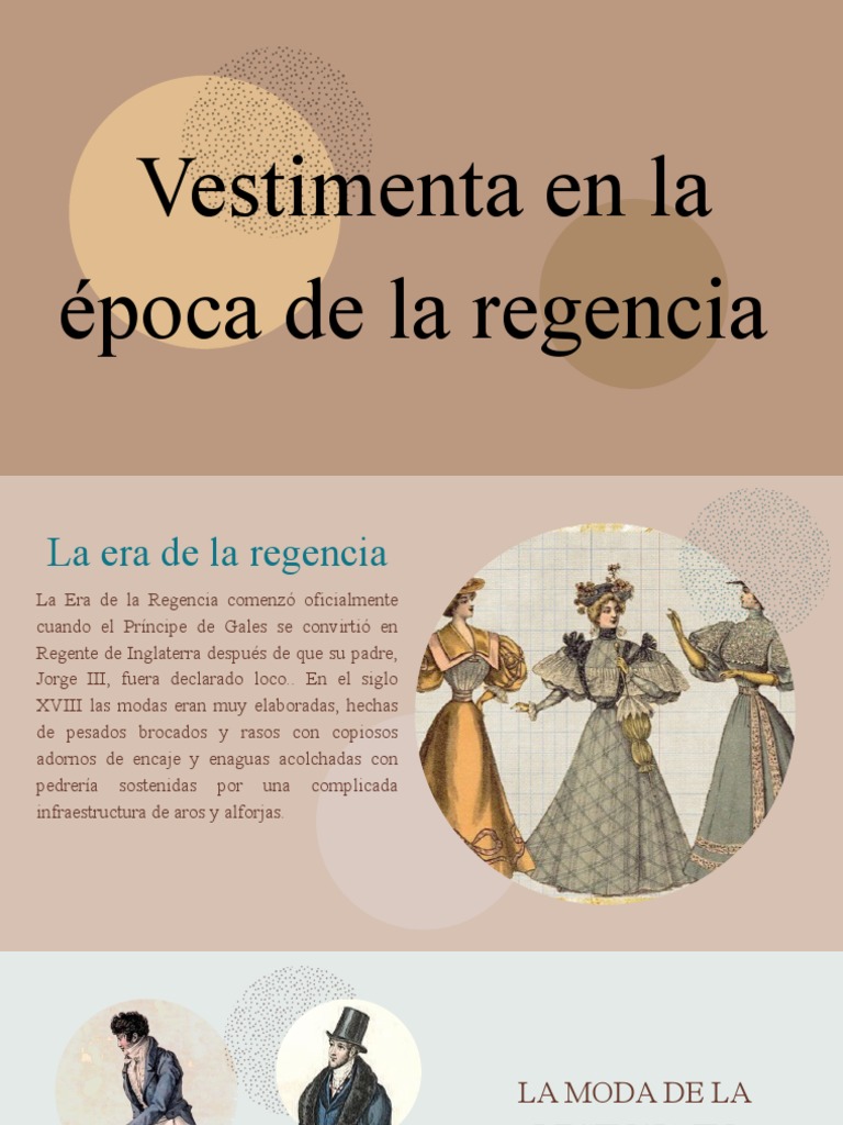 La moda durante la Era de la Regencia en Inglaterra: características y ...