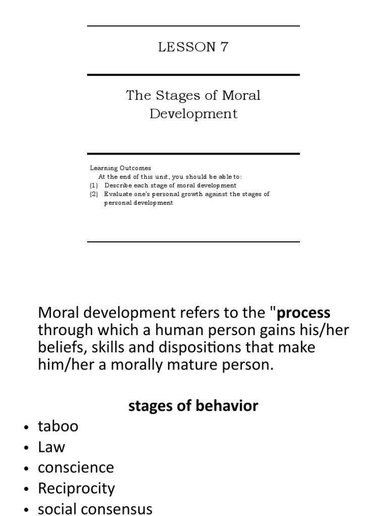 Lesson 7 Ethics | PDF | Morality | Conscience