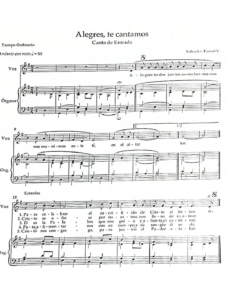 Alegres Te Cantamos | PDF