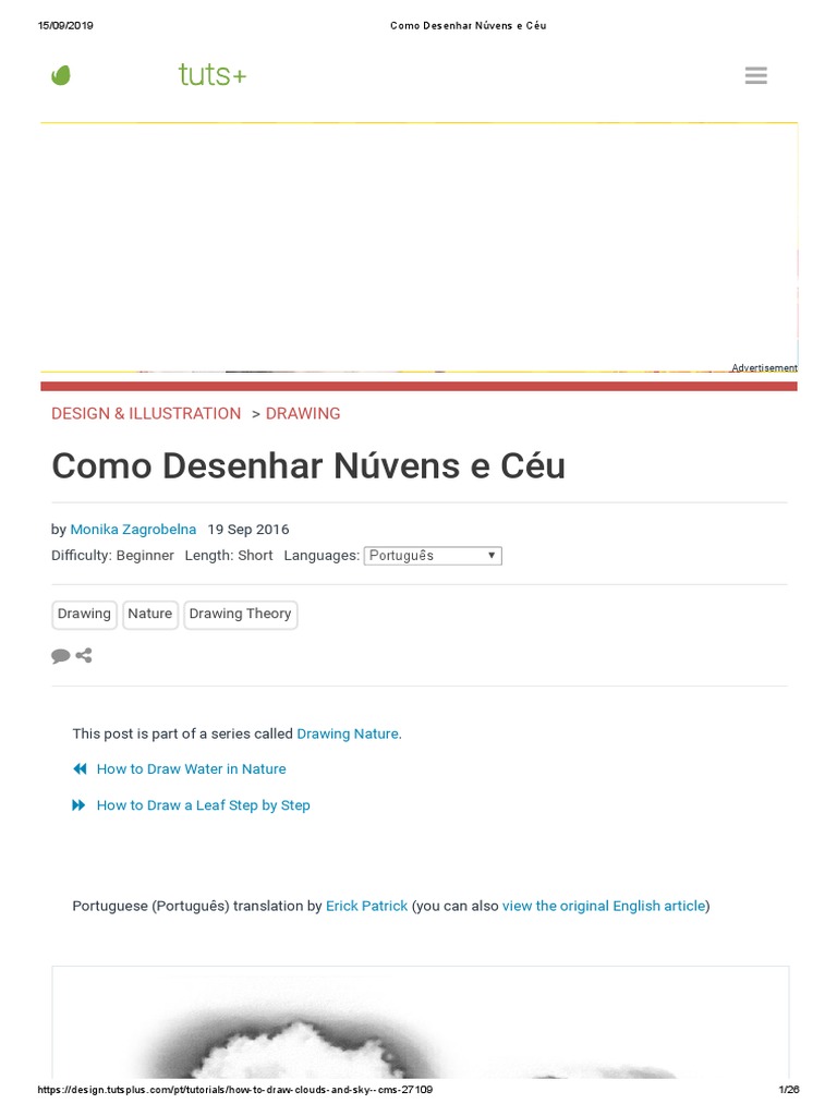 Como Desenhar Núvens e Céu | Download grátis PDF | Céu | Ciências Físicas