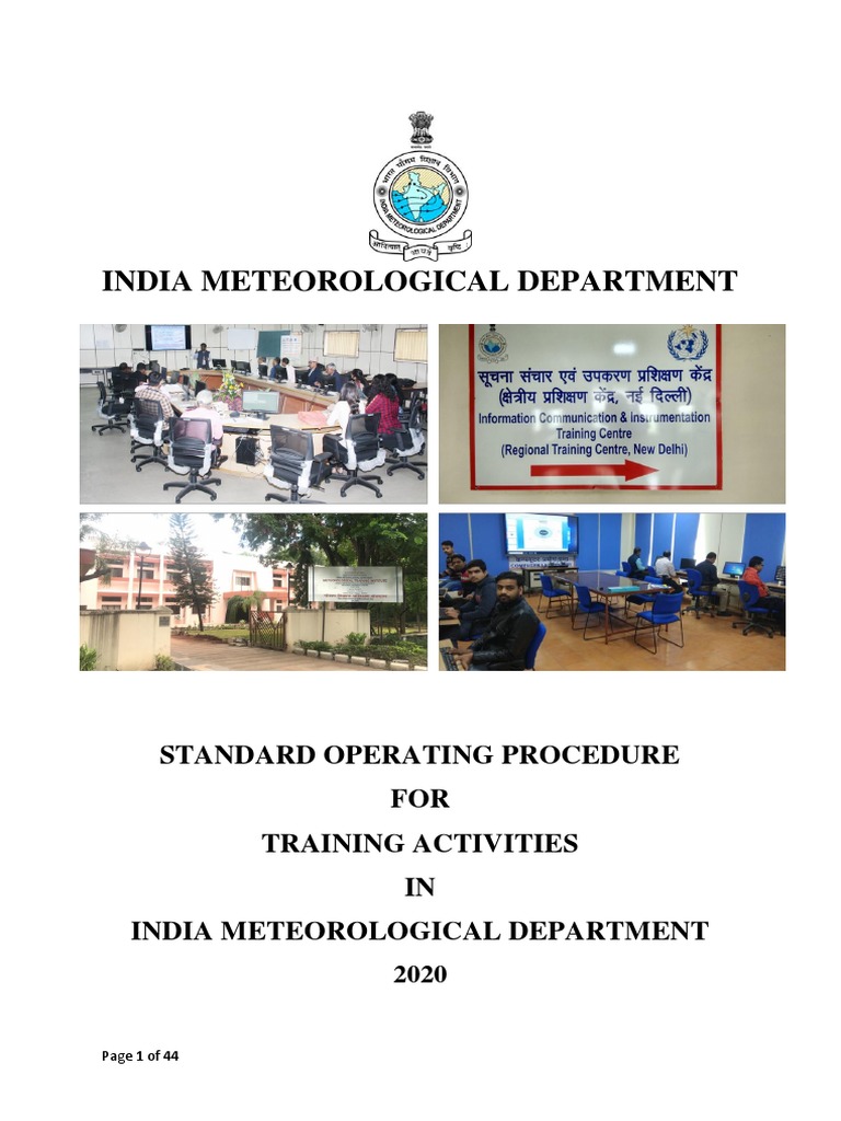 Training Sop | PDF | Meteorology | Weather Forecasting