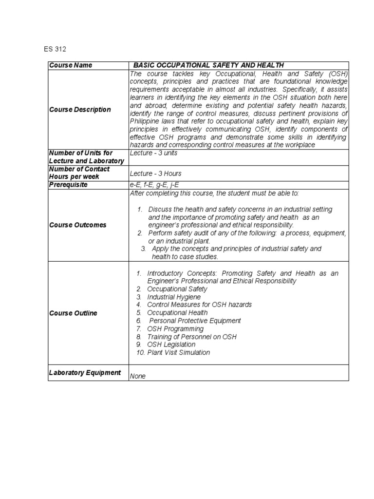 Preparing Safety-Conscious Engineers: An Introduction to Basic ...