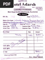 Hotel Bill Format in Excel | PDF