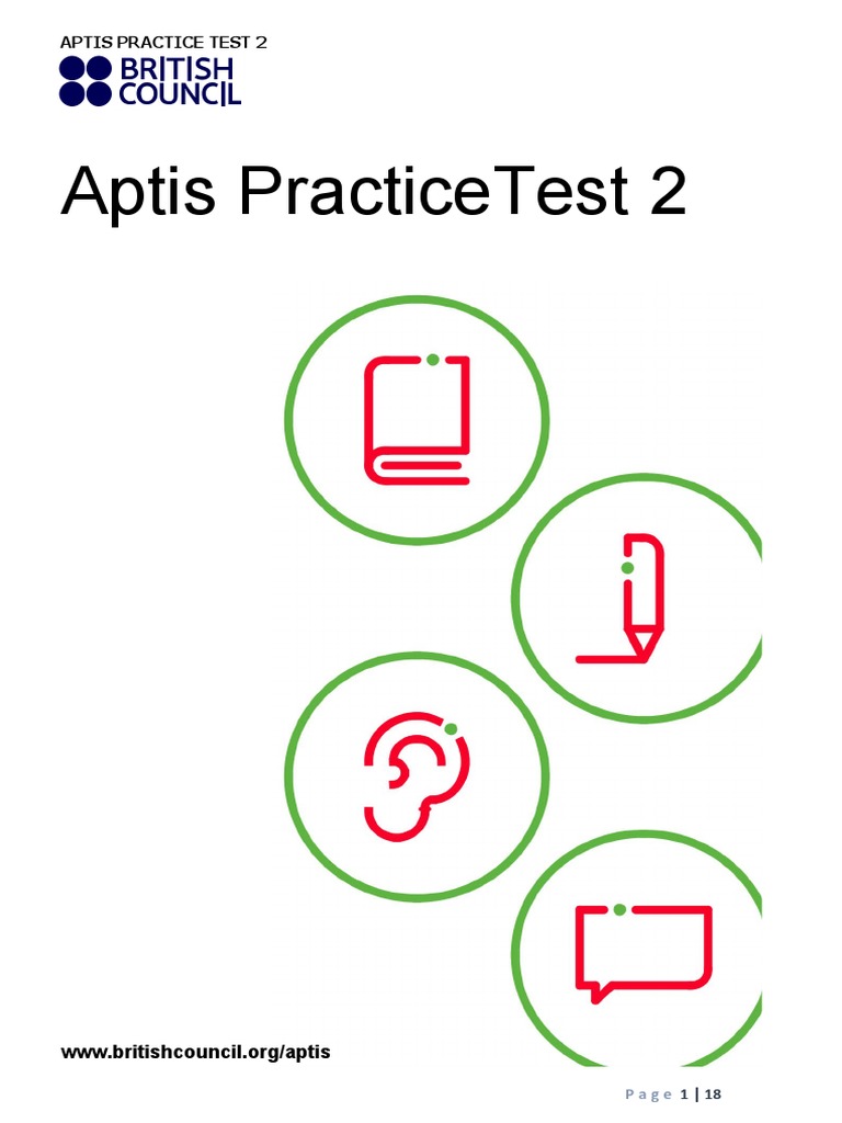 Aptis Practice Test 2: Grammar & Vocabulary | PDF | Books | Translations