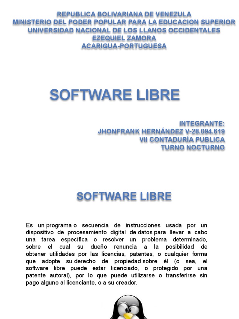 Softwwware Libre | PDF | Software libre | Software