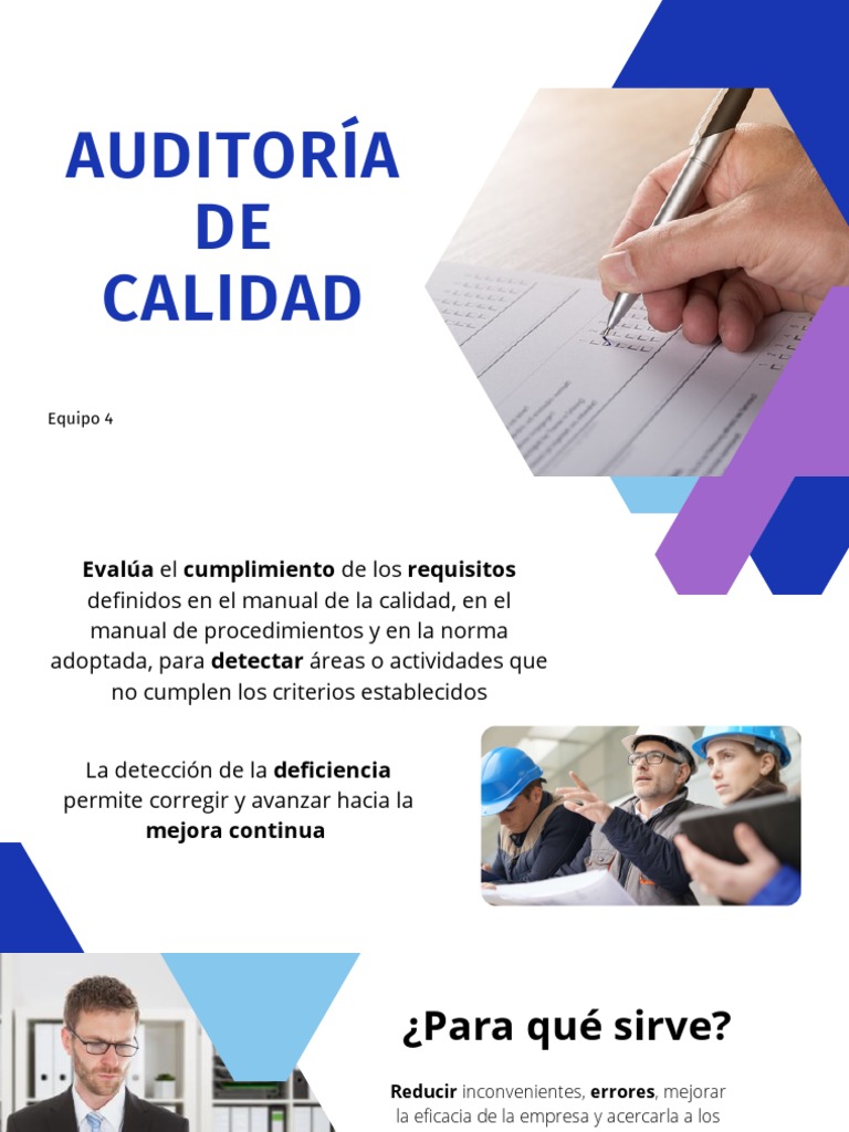 Auditoría de Calidad | PDF | Auditoría | Calidad (comercial)