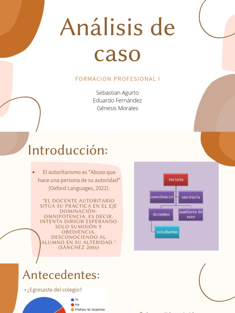 Presentación y Análisis Del Caso | PDF | Evaluación | Maestros