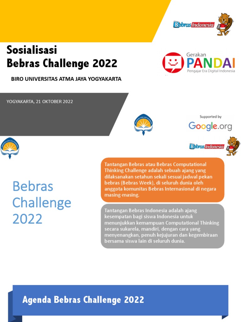 Sosialisasi Bebras Challenge 2022 | PDF