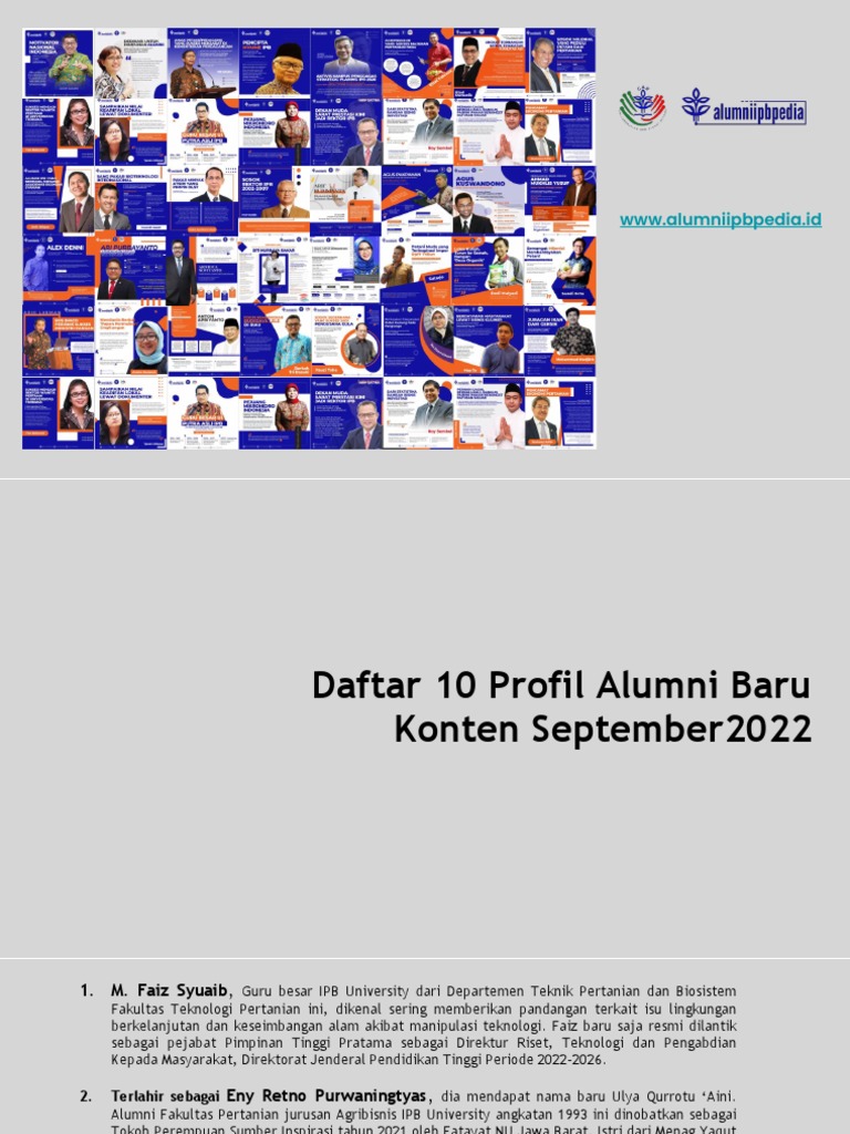 Pengajuan Profil HA IPB Periode September 2022-1 | PDF
