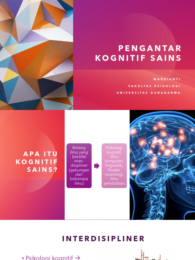 Pengantar Ilmu Kognitif Interdisipliner | PDF