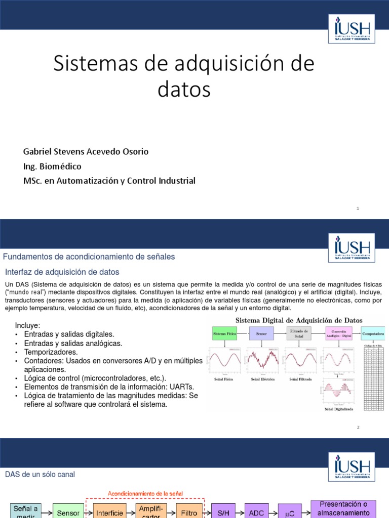 Sistemas de Adquisición de Datos - Clase3 | PDF | Amplificador operacional | Adquisición de datos