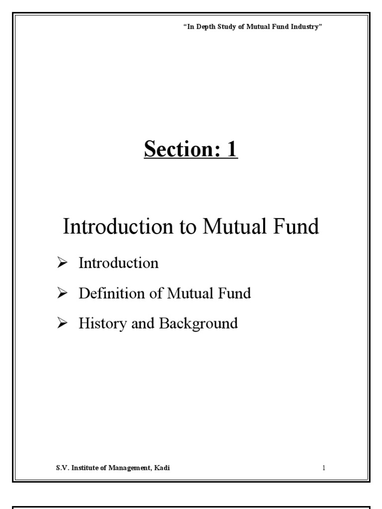 Overview of Mutual Fund Industry | PDF | Bonds (Finance) | Mutual Funds