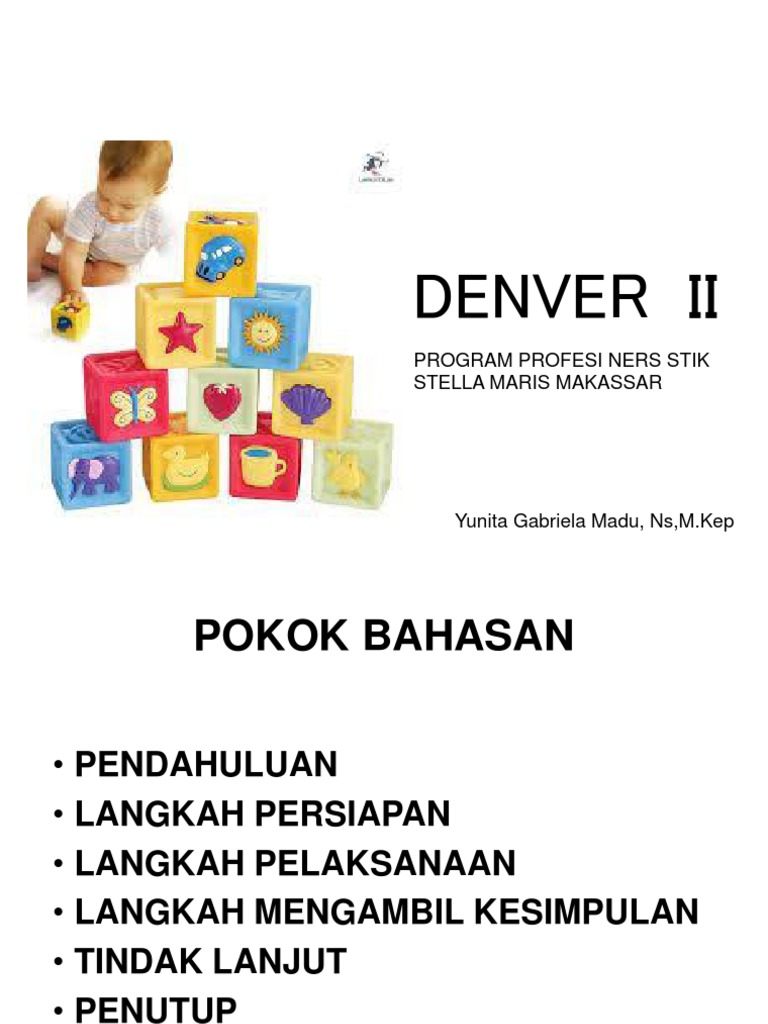 Panduan Tes Denver II untuk Anak | PDF | Karier & Perkembangan ...