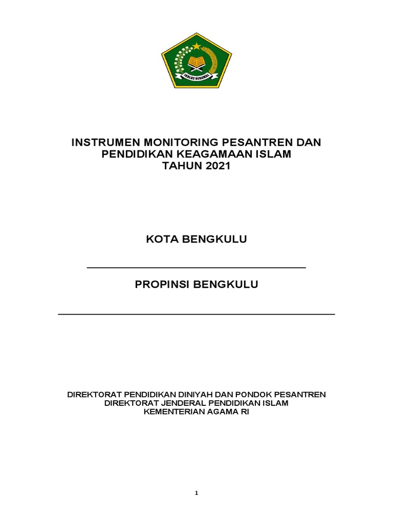 Intrumen Monitoring | PDF | Kesehatan Holistik