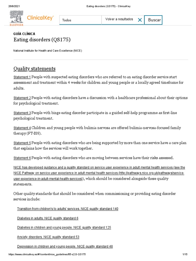 18 Eating Disorders Guidelines NICE | PDF | Eating Disorder | Bulimia ...