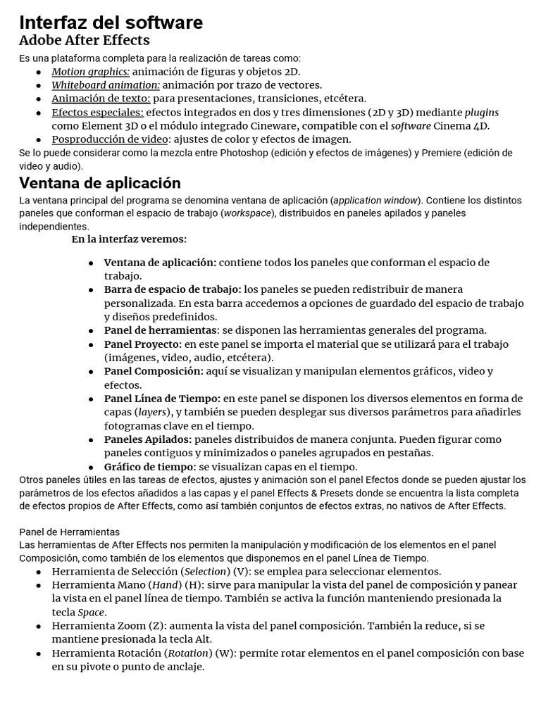 Guía Completa de Adobe After Effects | PDF | Archivo de computadora | Ventana (informática)