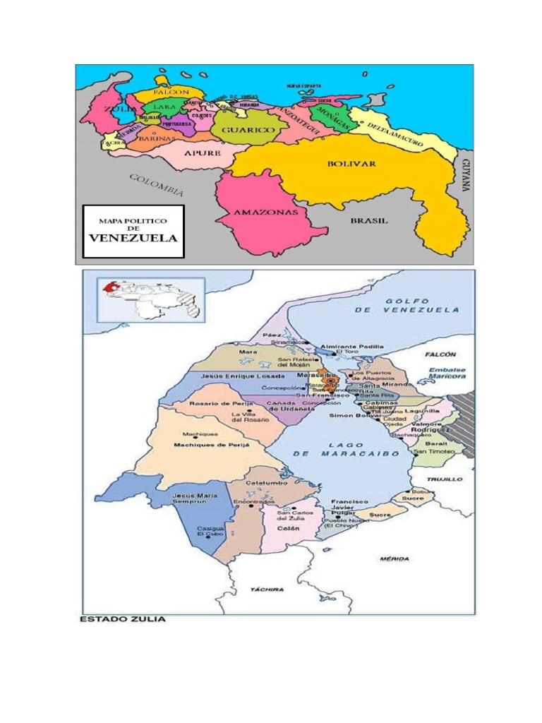 Mapa de Venezuela y Del Estado Zulia | PDF