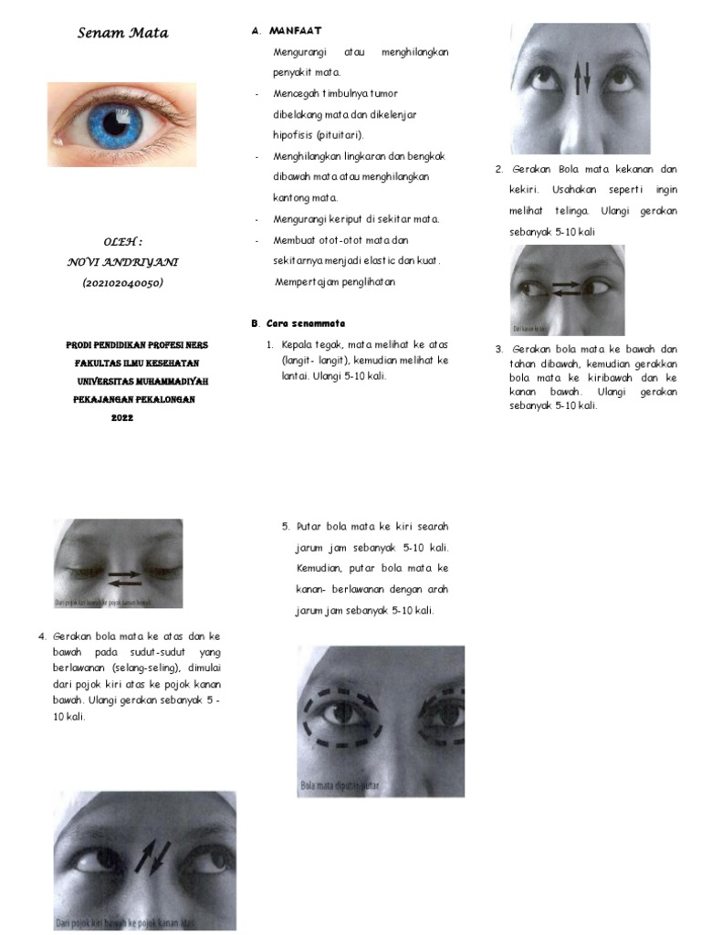 Manfaat dan Cara Senam Mata | PDF