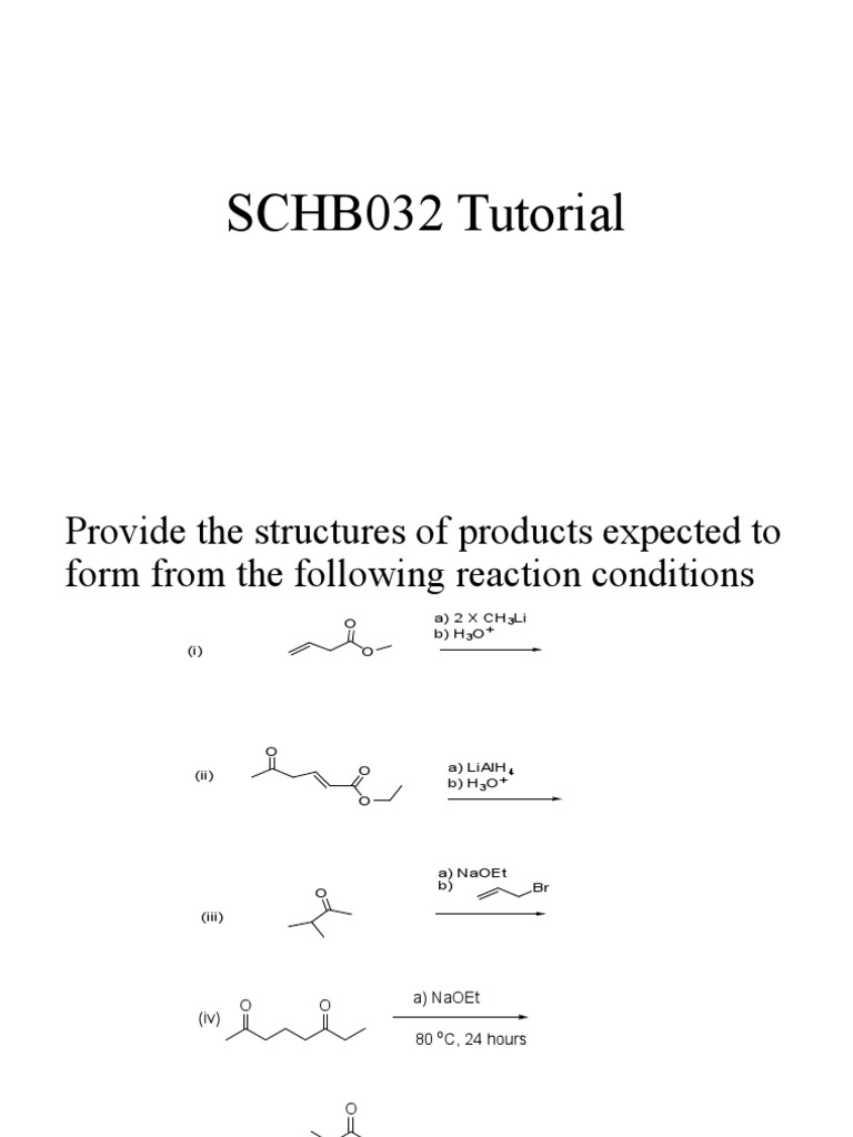 SCHB032 Tutorial | PDF | Chemical Substances | Chemical Compounds