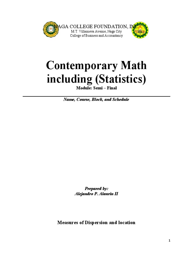 Contemporary Math (Statistics - Docx Semi | PDF | Standard Deviation ...