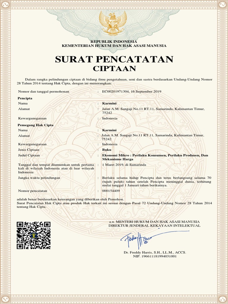 HKI Ekonomi Mikro - Karmini | PDF