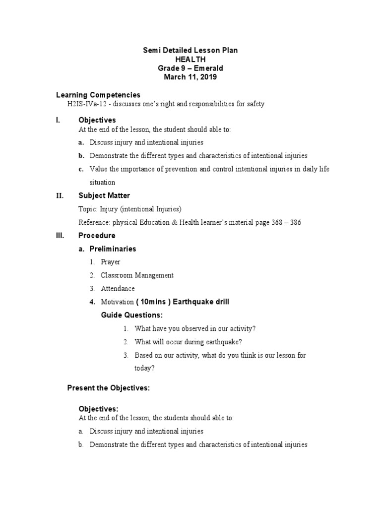 Cot Caren 4 | PDF | Lesson Plan | Pedagogy