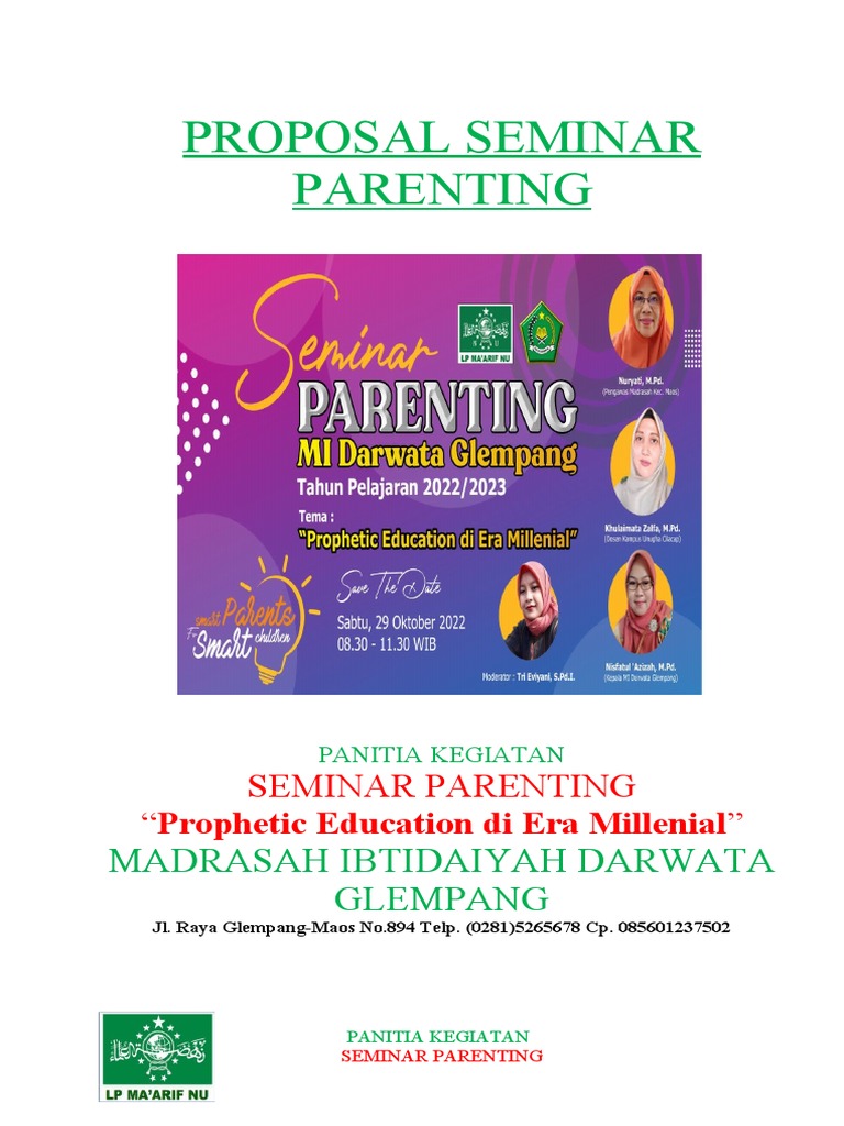 Proposal Seminar Parenting 2022 | PDF