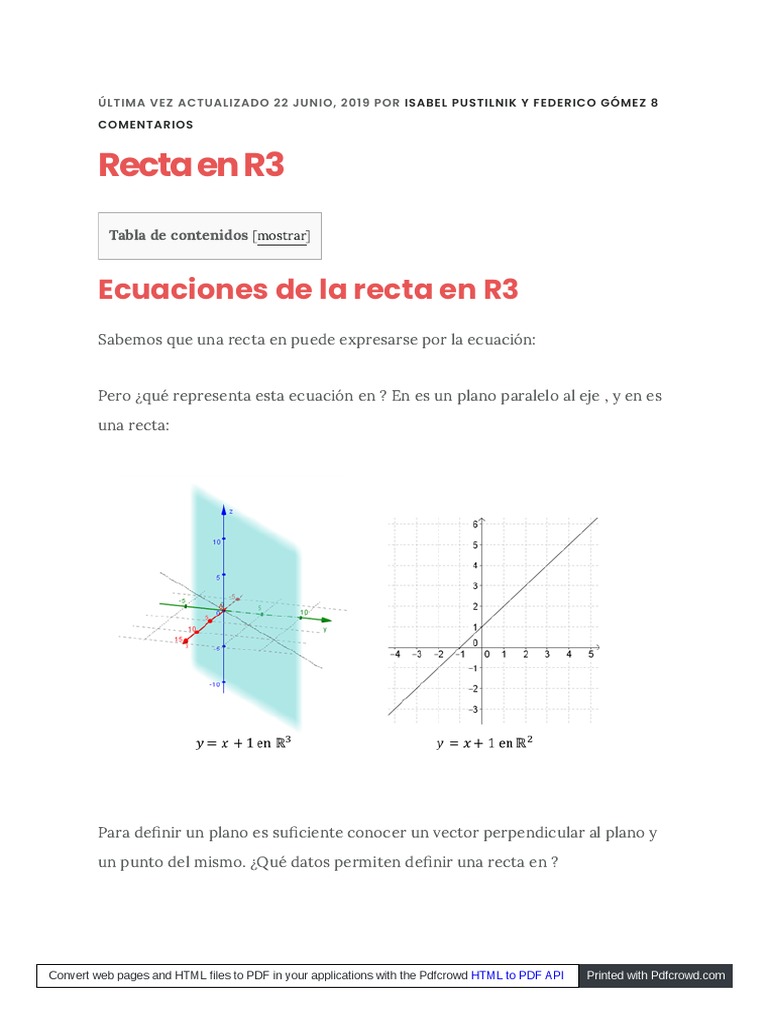 Aga Frba Utn Edu Ar Recta en r3 | PDF | Valores propios y vectores ...