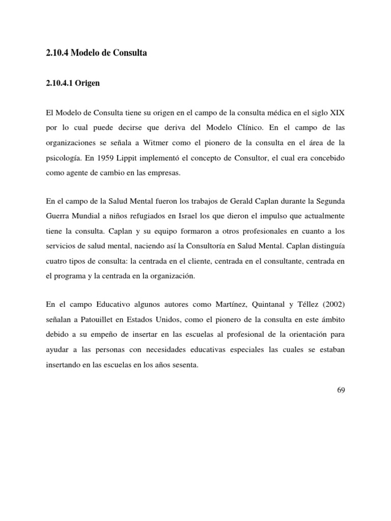 Modelo de Consulta | PDF | Comportamiento | Toma de decisiones