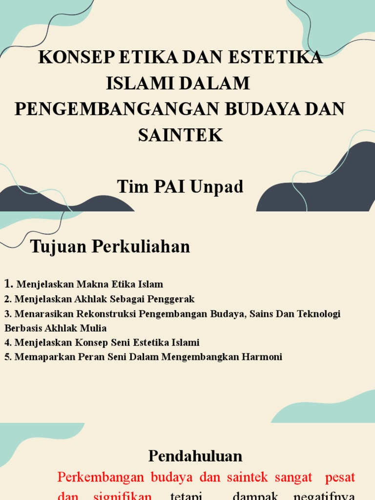 Konsep Etika Dan Estetika Islami | PDF