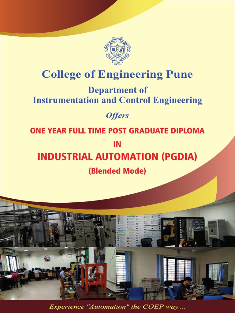 Industrial Automation PG Diploma | PDF | Automation | University And ...
