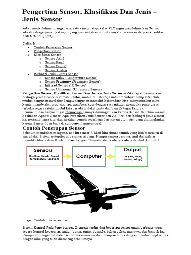 Pengertian Sensor | PDF