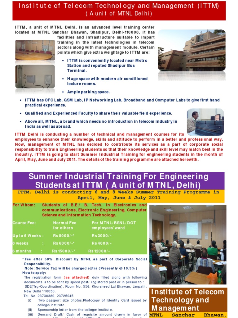 ITTM Brochure | PDF