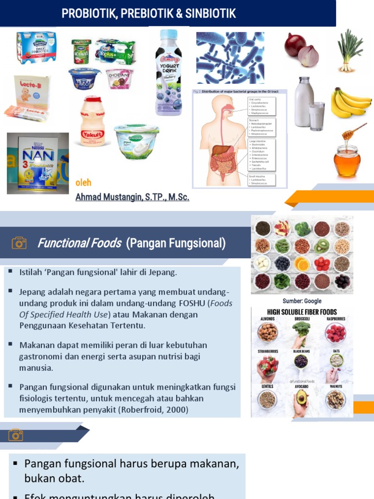 Probiotik, Prebiotik Dan Sinbiotik | PDF